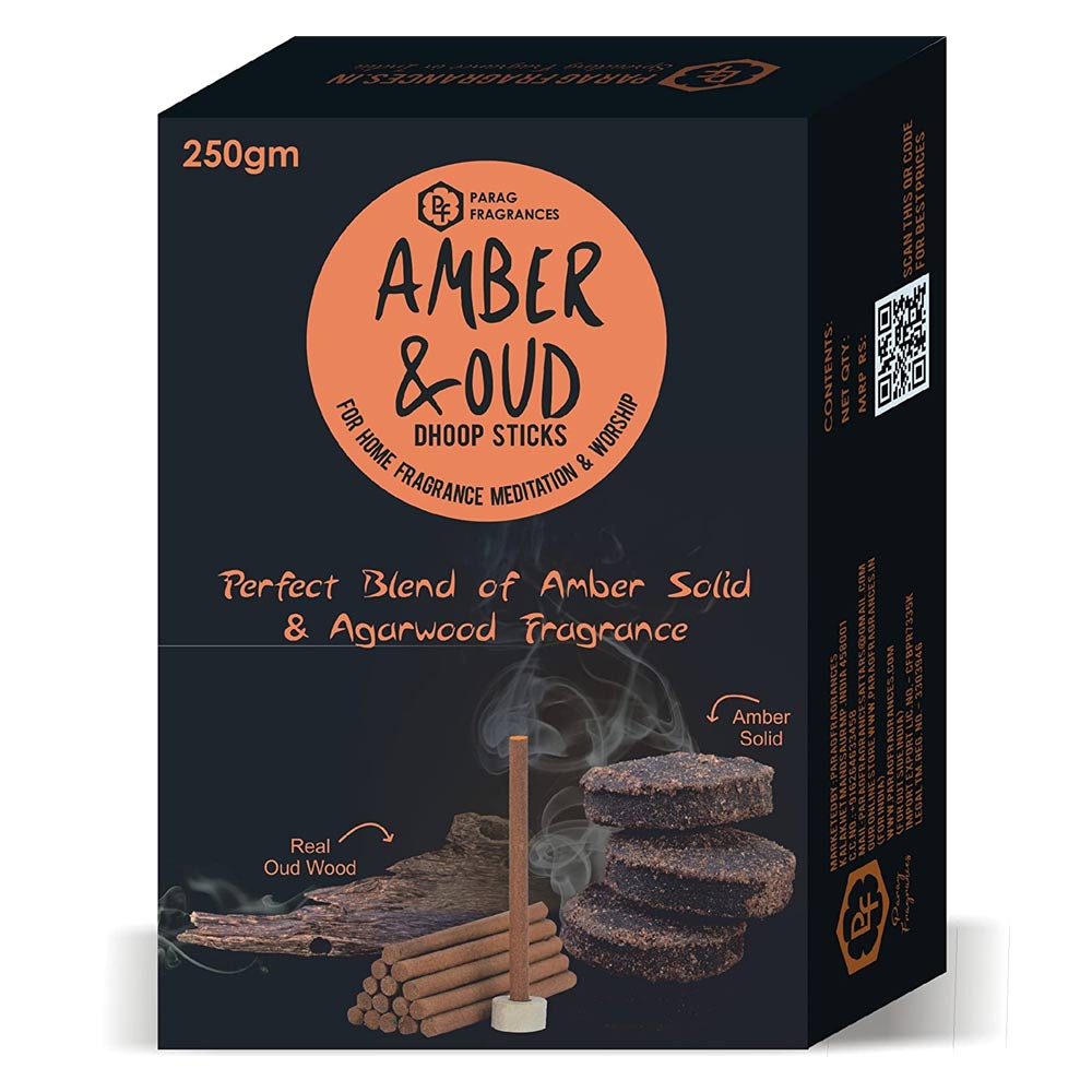 Amber Oud Dhoop Sticks – Authentic & Aromatic – Parag Fragrances official