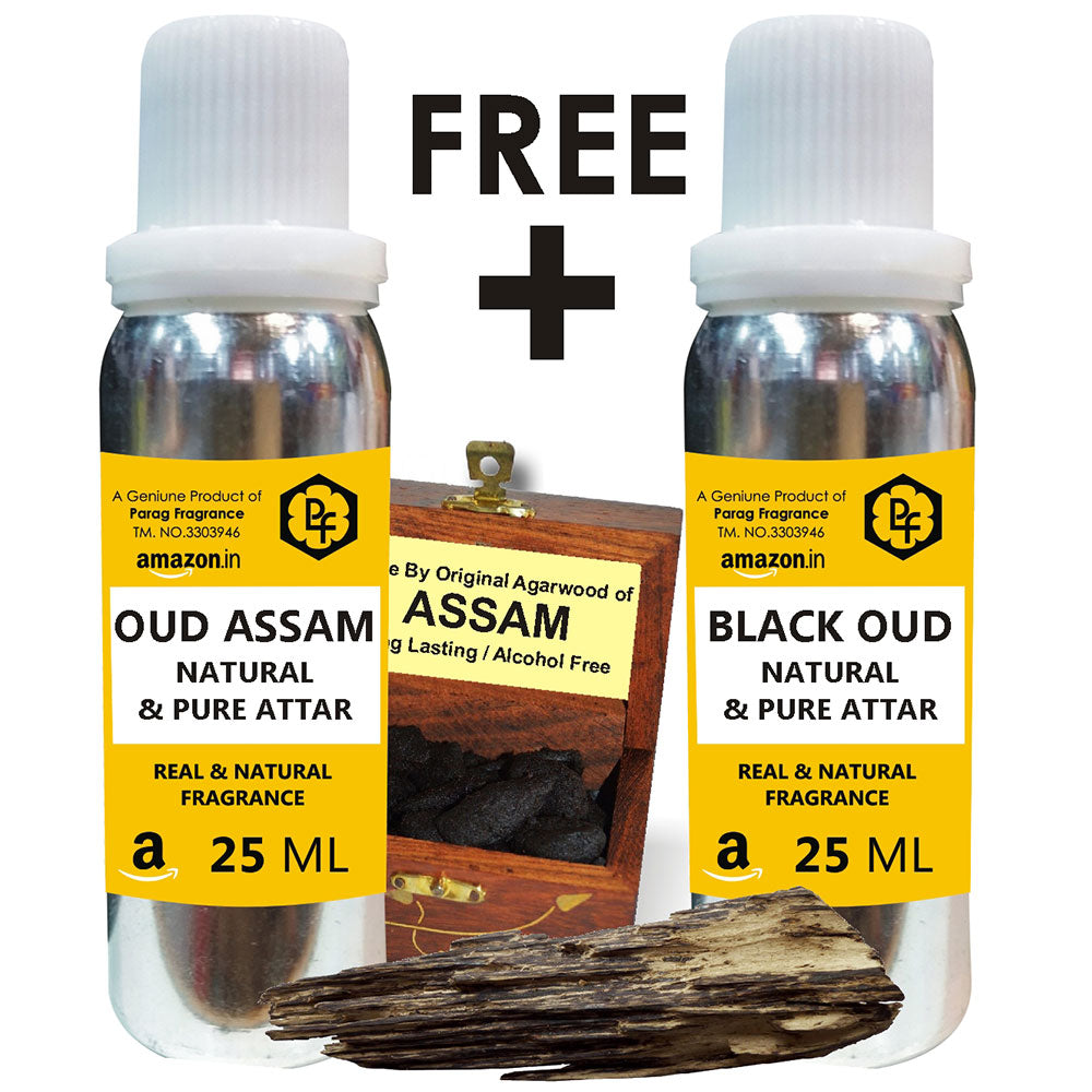 Oud Assam & Black Oud Attar | 25ml Combo Pack – Parag Fragrances official