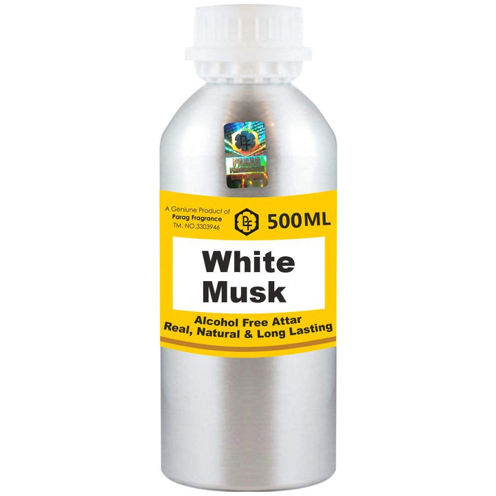 Parag Fragrances White Musk Attar 500ml Wholesale Pack Attar (Alcohol ...