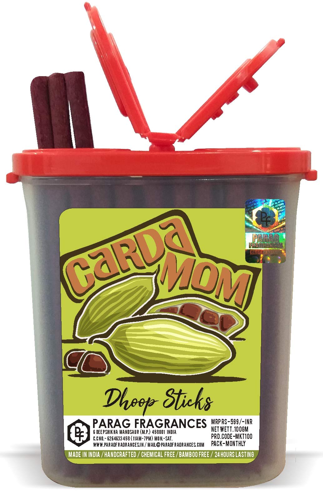 Cardamom Dhoop Sticks | 100g | Extra Premium Fragrance – Parag ...