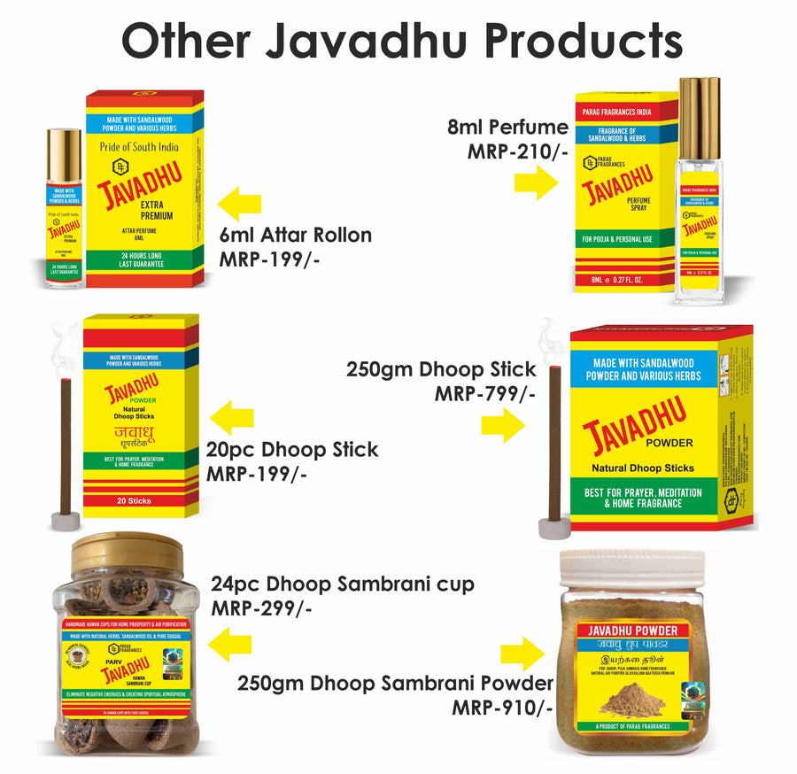 Parag Fragrances Parv Javadhu Sambrani Hawan Dhoop Cups for Pooja (18 ...