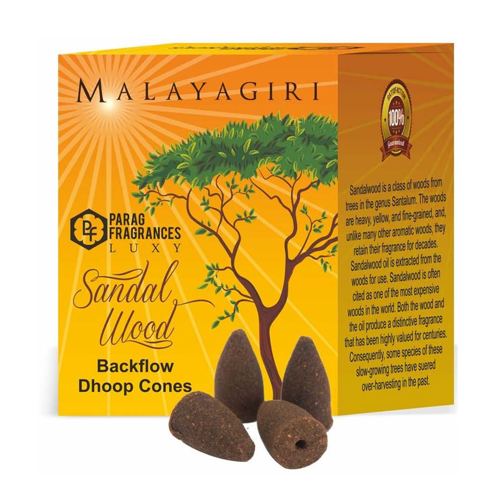 Sandalwood Backflow Dhoop | Pure Chandan Fragrance – Parag Fragrances ...