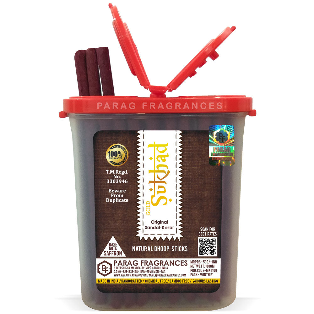 Sukhad Premium Dhoop Sticks 100GM – Parag Fragrances official
