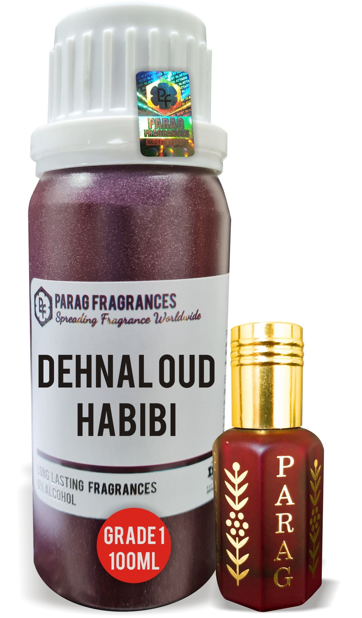 Dehnal Oud Habibi Attar 100ml – Rich & Woody Oud Aroma – Parag ...