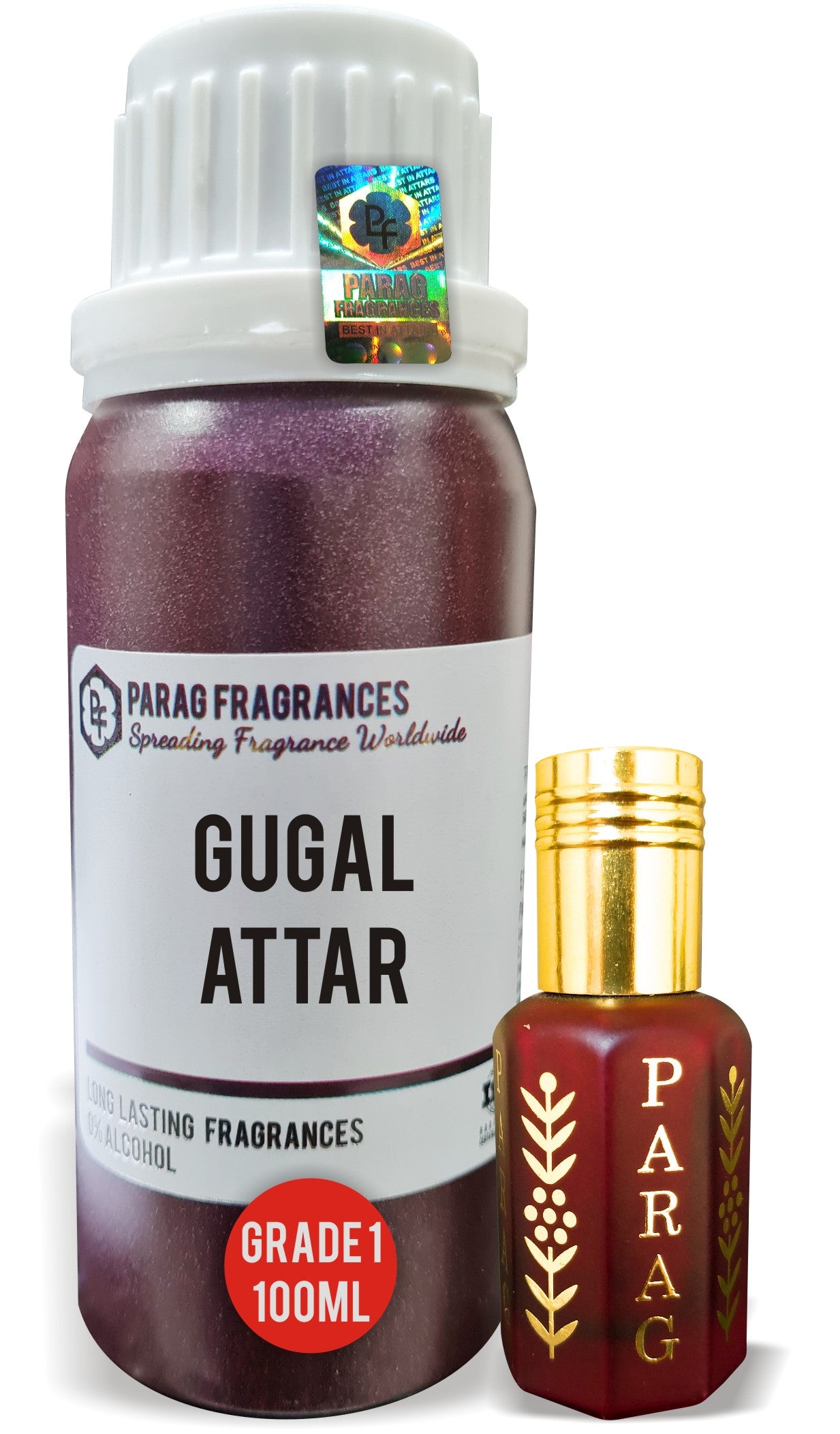 Gugal Attar – Woody & Earthy, Alcohol-Free (100ml) – Parag Fragrances ...