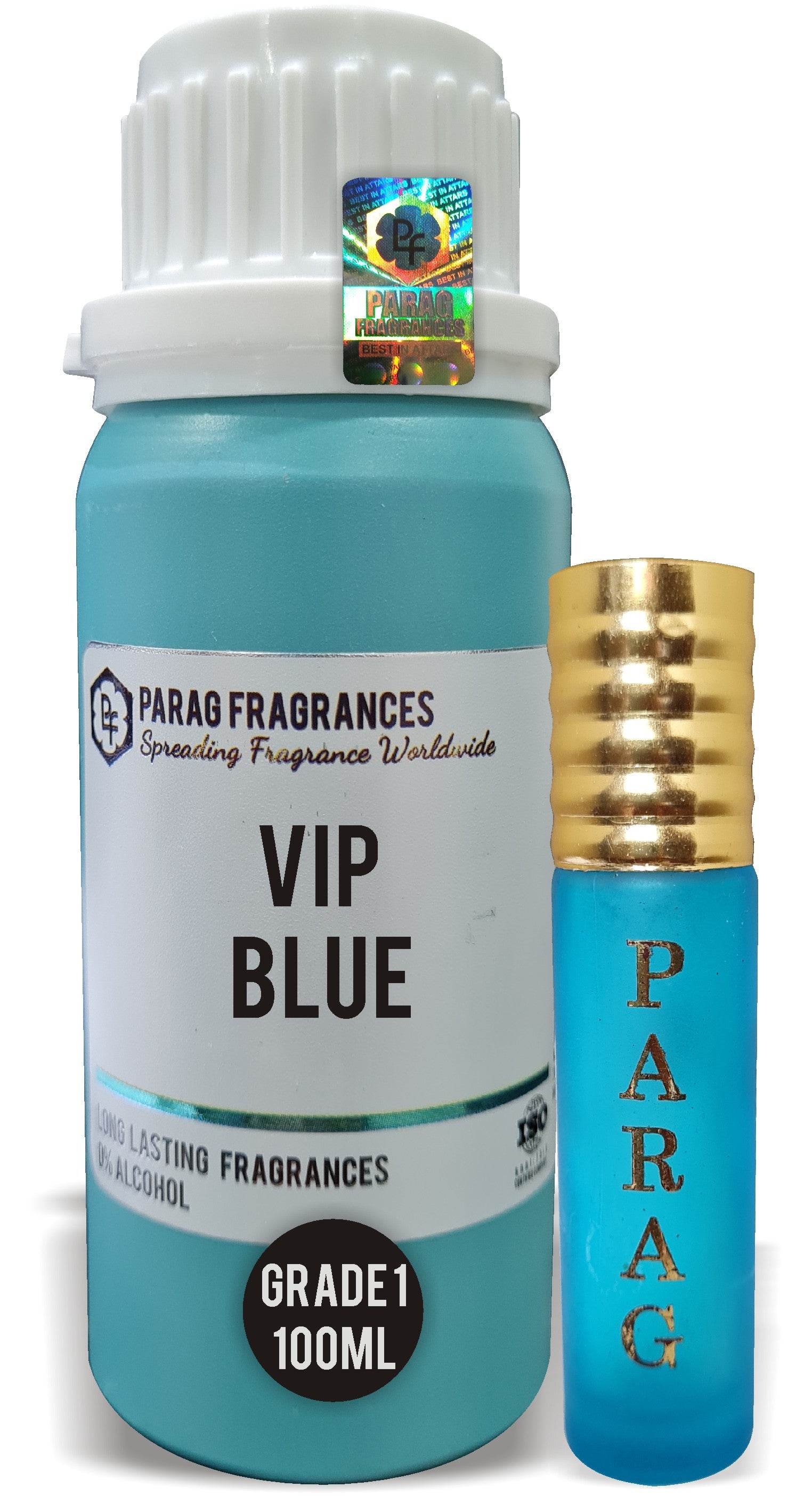 VIP Blue Attar 100ml: Natural & Alcohol-Free Perfume – Parag Fragrances ...